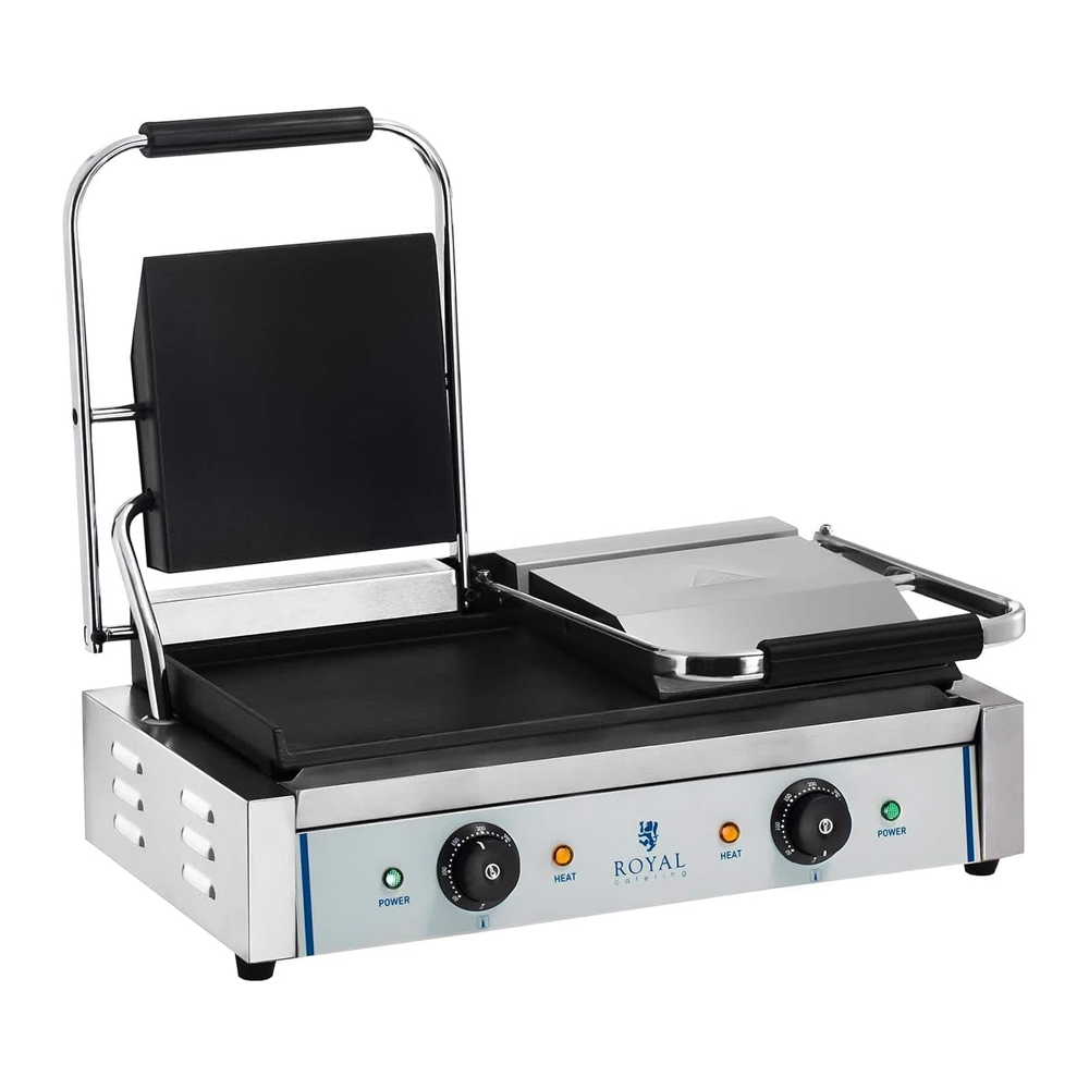 PANINI GRILL DOUBLE HEAD SMALL PG-813 - Royal Kitchen Equipment L.L.C