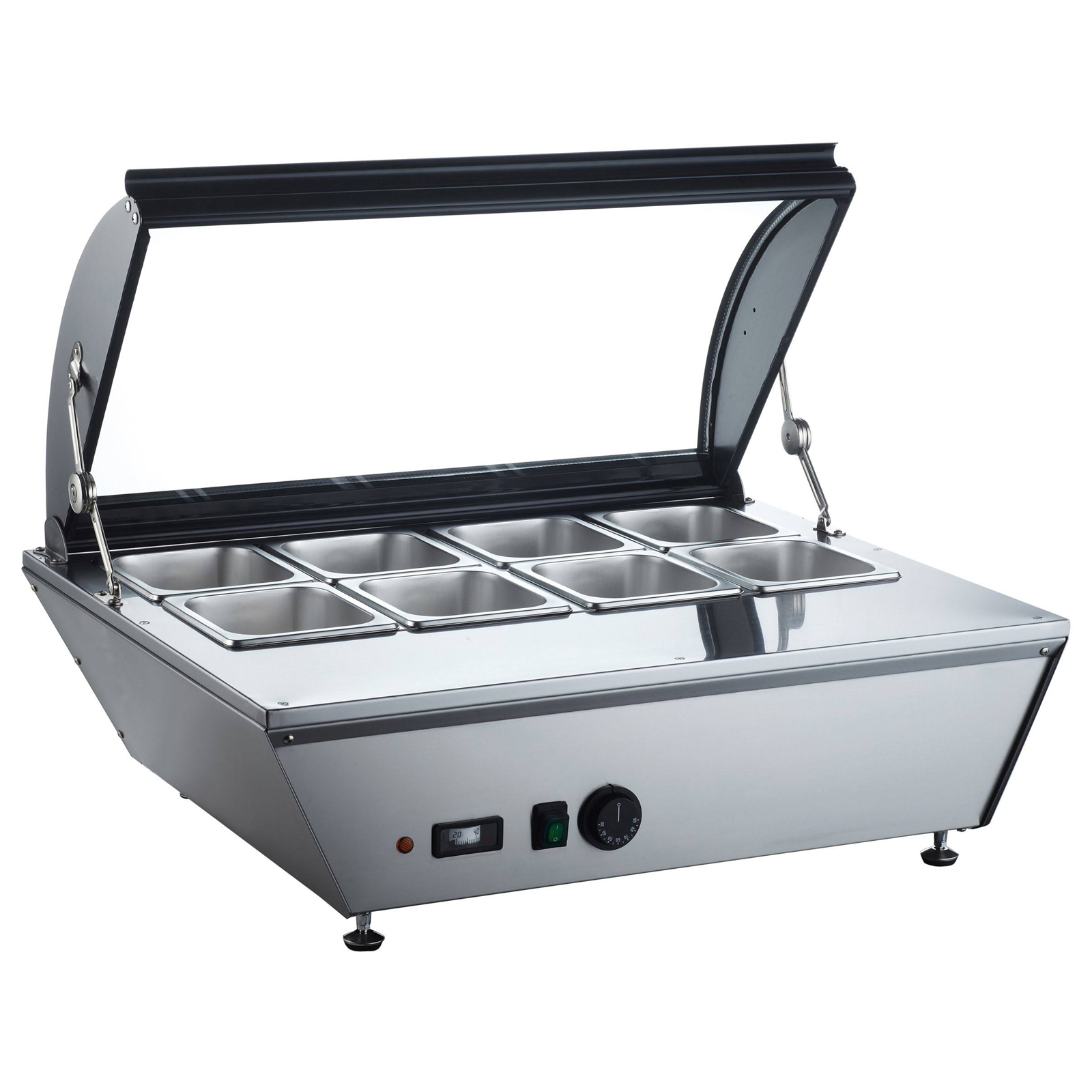 COUNTER TOP WARMER WITH 8X1/6PAN – RTR-67L - Royal Kitchen Equipment L.L.C