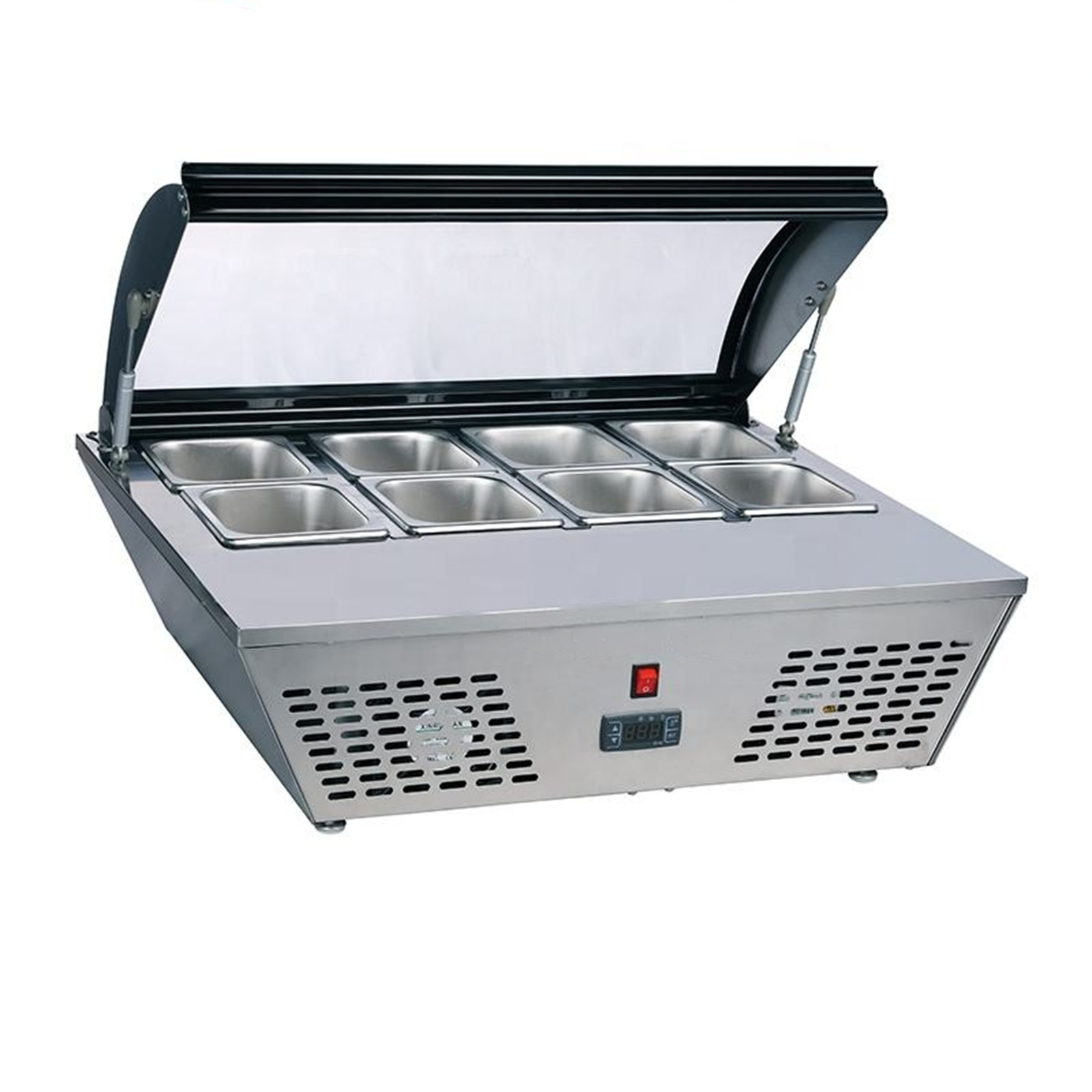 RTW-67L COUNTER TOP SHOW CASE WITH 8X1/6PAN - Royal Kitchen Equipment L.L.C