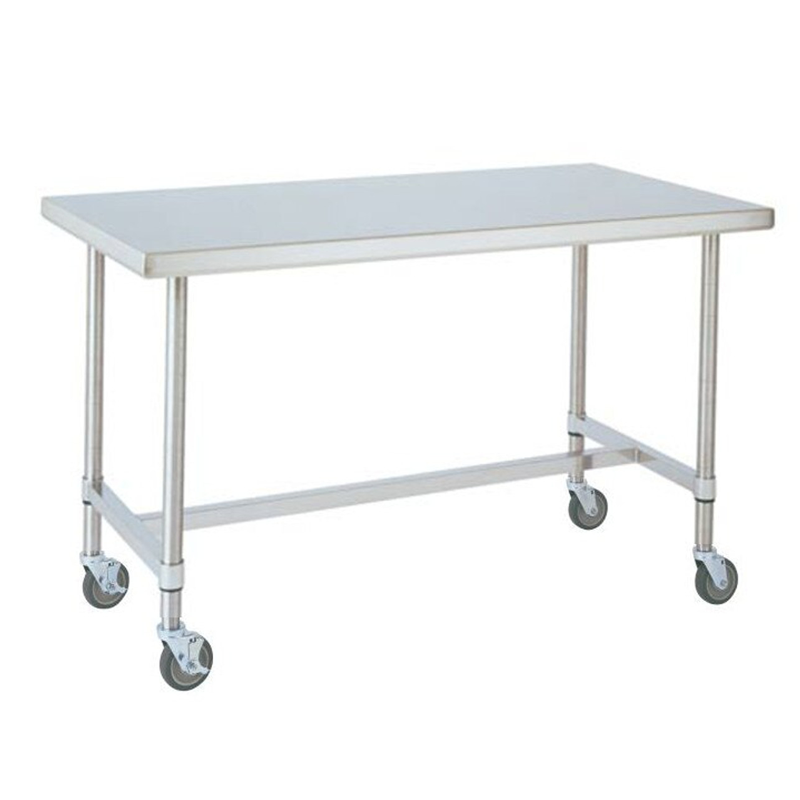 WORK TABLE Open 120X65X85 Flat top on Wheels – WTO120FW - Royal Kitchen ...